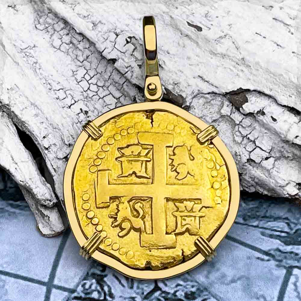 Gold Coin Necklaces | Real Treasure Coins Set in 18K Gold - Cannon ...