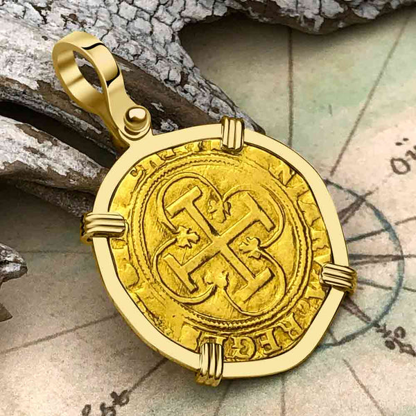 Spanish Gold Doubloon Necklaces - Cannon Beach Treasure Company