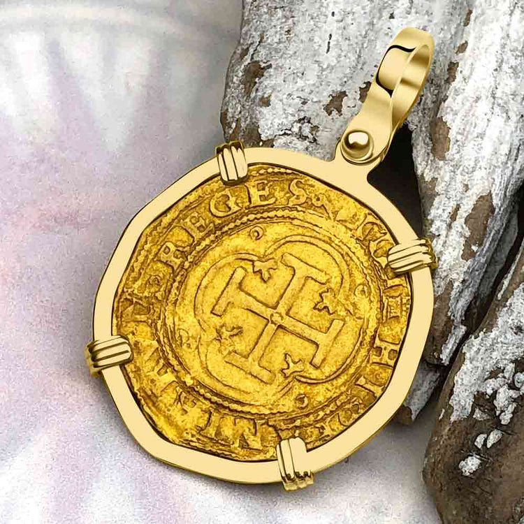 Gold Spanish Doubloon Necklace Collection - Cannon Beach Treasure Company