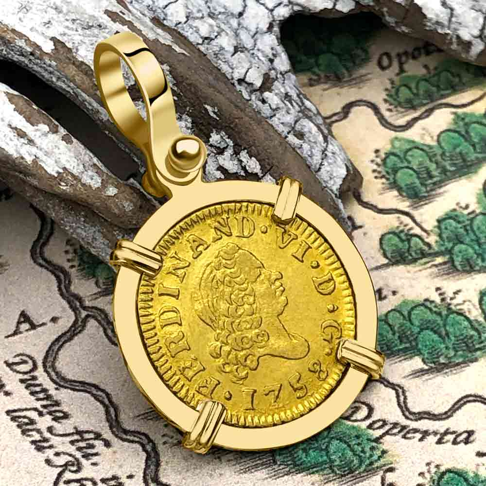 Gold Spanish Doubloon Necklace Collection - Cannon Beach Treasure Company