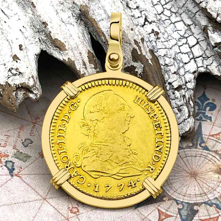Gold Spanish Doubloon Necklace Collection - Cannon Beach Treasure Company