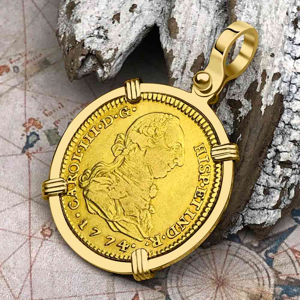 Gold Spanish Doubloon Necklace Collection - Cannon Beach Treasure Company