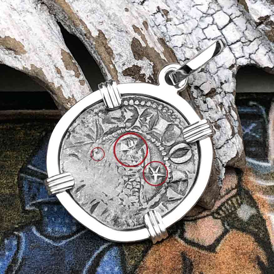 Knights Templar Era Antioch "Helmet Head" Coin Silver Necklace - Cannon ...