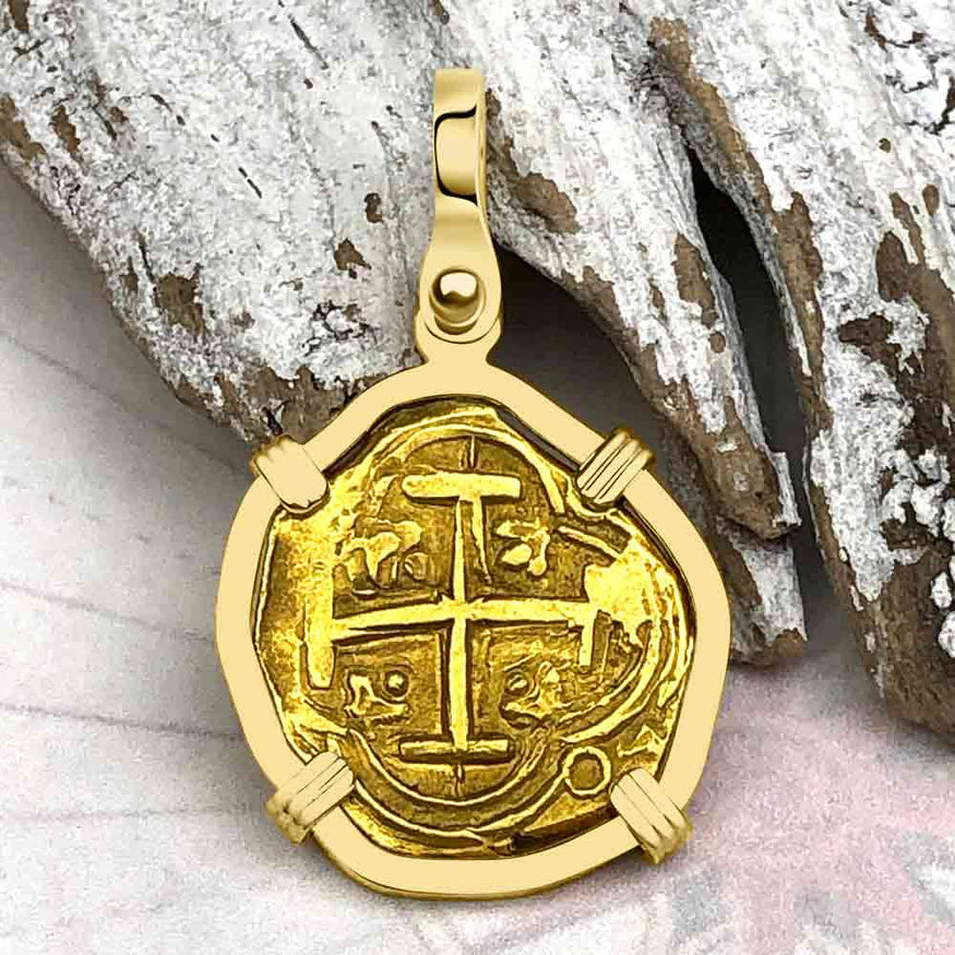 Gold Spanish Doubloon Necklace Collection - Cannon Beach Treasure Company