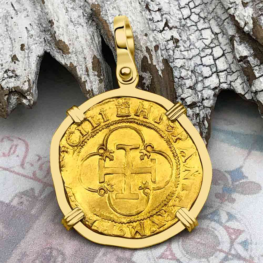 Gold Spanish Doubloon Necklace Collection - Cannon Beach Treasure Company