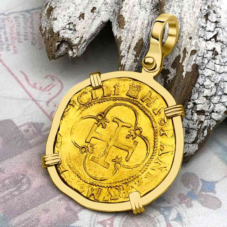 Gold Spanish Doubloon Necklace Collection - Cannon Beach Treasure Company